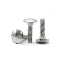 China M5 x 100mm Stainless Steel Carriage Bolts ASTM A307 Grade 8.8 Polished Finish for sale