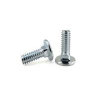 China M5 x 100mm Stainless Steel Carriage Bolts ASTM A307 Grade 8.8 Polished Finish for sale