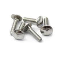 China M5 x 100mm Stainless Steel Carriage Bolts ASTM A307 Grade 8.8 Polished Finish for sale