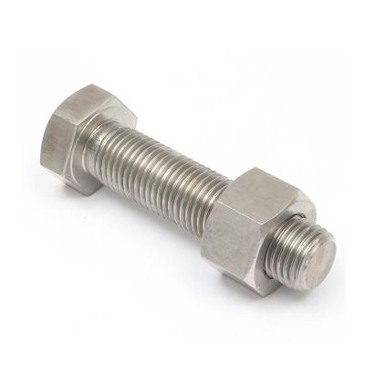 China 316 Stainless Steel Hex Bolts and Nuts DIN933 DIN931 A4-80 M4-M36 High Tension for sale