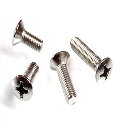 China Custom Stainless Steel Flat Head Screws Coarse Thread Various Sizes for sale