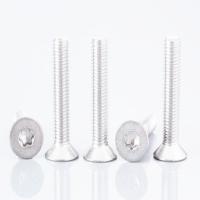 China Bozex 003912 Coarse Thread Stainless Steel Flat Head Screws Various Sizes DIN912 for sale