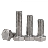 China M12x60mm 304 Stainless Steel Hex Head Bolts Grade 10.9 External Hex Drive for sale