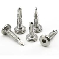 China Hex Socket Flat Head Self Drilling Screws Factory Price Stainless Steel With Tapping Screw for sale