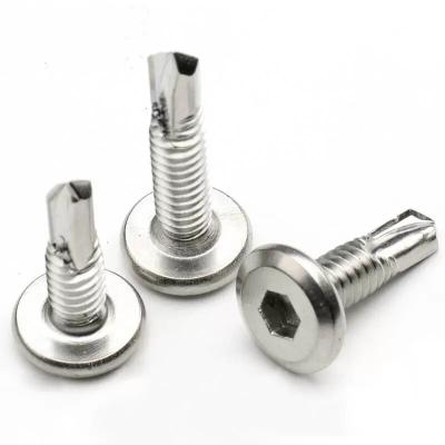 China Hex Socket Flat Head Self Drilling Screws Factory Price Stainless Steel With Tapping Screw for sale