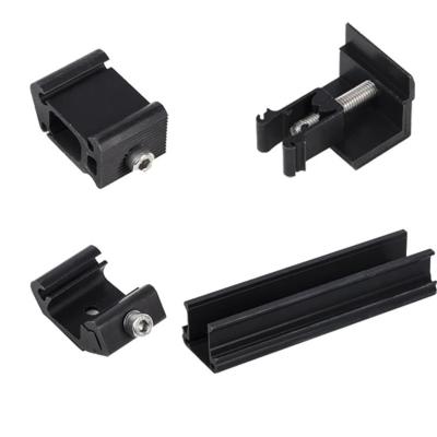 China Black Anodized Solar Mounting Kit with 1.4KN/M² Wind & Snow Load Capacity - 10 Year Warranty Aluminum Alloy for sale