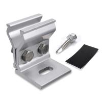 China Stainless Steel Metal Roof Solar Panel Mounting Clamps with 20-Year Warranty and Custom Sizing for PV Systems for sale
