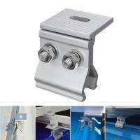 China Stainless Steel Metal Roof Solar Panel Mounting Clamps with 20-Year Warranty and Custom Sizing for PV Systems for sale