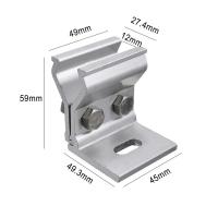 China Stainless Steel Metal Roof Solar Panel Mounting Clamps with 20-Year Warranty and Custom Sizing for PV Systems for sale