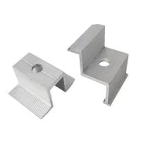 China Aluminium Solar Panel Mounting Clamps & Brackets - 0.7-1.0mm Thickness, 20 Year Warranty for PV Systems for sale