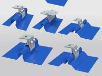 China Aluminum PV Support Bracket 0.7-1.0mm Thickness Solar Panel Mounting Kit for Pitched Tile Roof with 20-Year Warranty for sale