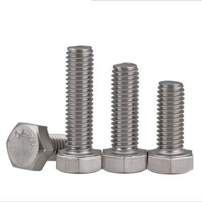 China M16 Stainless Steel Hex Head Bolts 2-150mm Length with ISO Certification for Industrial Machinery for sale