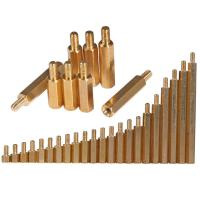 China M3 Brass Male-Female Threaded Hex Standoffs 4-60mm Length with 4.7mm Hex Size for Industrial Equipment for sale