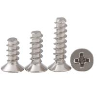 China M2 304 Stainless Steel Flat Head Blunt Self Tapping Screws - 4mm to 16mm Length, M2/M3/M4 Sizes for sale