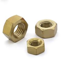 China M1.4-M24 Brass Hex Jam Nuts DIN934 Standard Grade A2 for Industrial and Bicycle Applications for sale