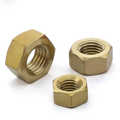 China M1.4-M24 Brass Hex Jam Nuts DIN934 Standard Grade A2 for Industrial and Bicycle Applications for sale