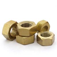 China M1.4-M24 Brass Hex Jam Nuts DIN934 Standard Grade A2 for Industrial and Bicycle Applications for sale