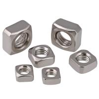 China 316 Stainless Steel Square Nuts M3-M10 DIN7982 for Industrial Machinery Applications for sale