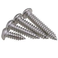 China M3 304 Stainless Steel Self Tapping Button Head Hex Drive Screws 6-40mm Length for Industrial Applications for sale