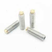 China M3-M16 304 Stainless Steel Brass Tip Set Screws 3-55mm Length with ISO GB Certification for sale