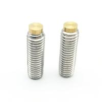China M3-M16 304 Stainless Steel Brass Tip Set Screws 3-55mm Length with ISO GB Certification for sale