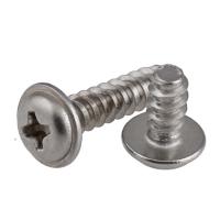 China M2.6 201 Stainless Steel Self Tapping Screws with Rounded Head and Washer - 4-20mm Length Range for sale