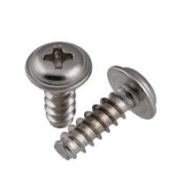 China M2.6 201 Stainless Steel Self Tapping Screws with Rounded Head and Washer - 4-20mm Length Range for sale