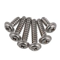 China M2.6 201 Stainless Steel Self Tapping Screws with Rounded Head and Washer - 4-20mm Length Range for sale