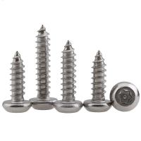 China 304 Stainless Steel Tamper Resistant Torx Rounded Head Self Tapping Screws for sale