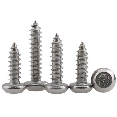 China 304 Stainless Steel Tamper Resistant Torx Rounded Head Self Tapping Screws for sale