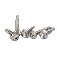 China SS410 Hex Head Self Drilling Metal Screws M4.2-M6.3 Size Range with 13-125mm Length Options for sale