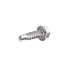 China SS410 Hex Head Self Drilling Metal Screws M4.2-M6.3 Size Range with 13-125mm Length Options for sale