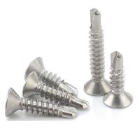 China M5.5 Flat Head Self-Tapping Metal Screws 410 Stainless Steel 13-125mm Length Phillips Drive for sale