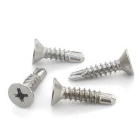 China M5.5 Flat Head Self-Tapping Metal Screws 410 Stainless Steel 13-125mm Length Phillips Drive for sale