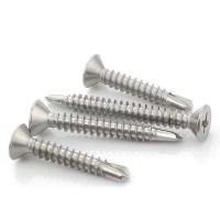 China M5.5 Flat Head Self-Tapping Metal Screws 410 Stainless Steel 13-125mm Length Phillips Drive for sale