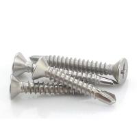 China M5.5 Flat Head Self-Tapping Metal Screws 410 Stainless Steel 13-125mm Length Phillips Drive for sale