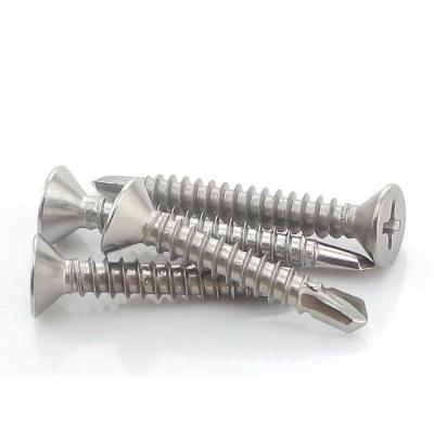 China M5.5 Flat Head Self-Tapping Metal Screws 410 Stainless Steel 13-125mm Length Phillips Drive for sale