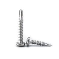 China 410 Stainless Steel Self Tapping Screws Rounded Head Drilling M4.8 13mm Phillips for sale