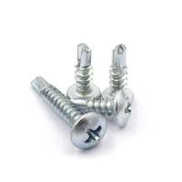 China Blue Zinc Plated Phillips Self Tapping Screws M3.5-M4.8 Size 10-60mm Length for Metal Fastening for sale
