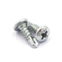 China Blue Zinc Plated Phillips Self Tapping Screws M3.5-M4.8 Size 10-60mm Length for Metal Fastening for sale