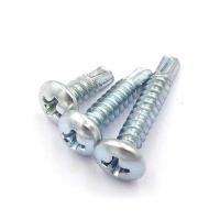 China Blue Zinc Plated Phillips Self Tapping Screws M3.5-M4.8 Size 10-60mm Length for Metal Fastening for sale
