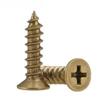 China Brass Phillips Flat Head Self Tapping Screws M3 M5 6-40mm Cold Forging Industrial for sale