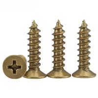 China Brass Phillips Flat Head Self Tapping Screws M3 M5 6-40mm Cold Forging Industrial for sale