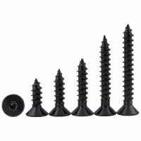 China Hex Drive Flat Head Alloy Stainless Steel Self Tapping Screws M3-M6 6-40mm for sale