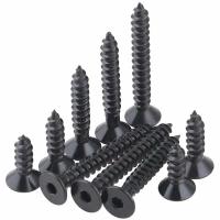 China Hex Drive Flat Head Alloy Stainless Steel Self Tapping Screws M3-M6 6-40mm for sale