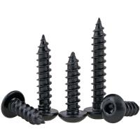 China Grade 8 Alloy Stainless Steel Self Tapping Screws M6 Size Hex Drive Rounded Head for sale
