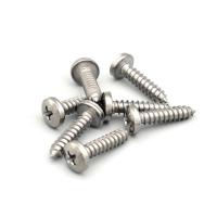China Titanium Steel Round Head Self Tapping Screws M3-M6 Size 6-30mm Length 316L Stainless Steel for sale
