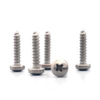 China Titanium Steel Round Head Self Tapping Screws M3-M6 Size 6-30mm Length 316L Stainless Steel for sale