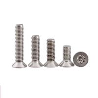 China 304 Stainless Steel Tamper Proof Flat Head Screws M2.5-M10 3-40mm Length Security Fasteners for sale