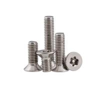 China 304 Stainless Steel Tamper Proof Flat Head Screws M2.5-M10 3-40mm Length Security Fasteners for sale